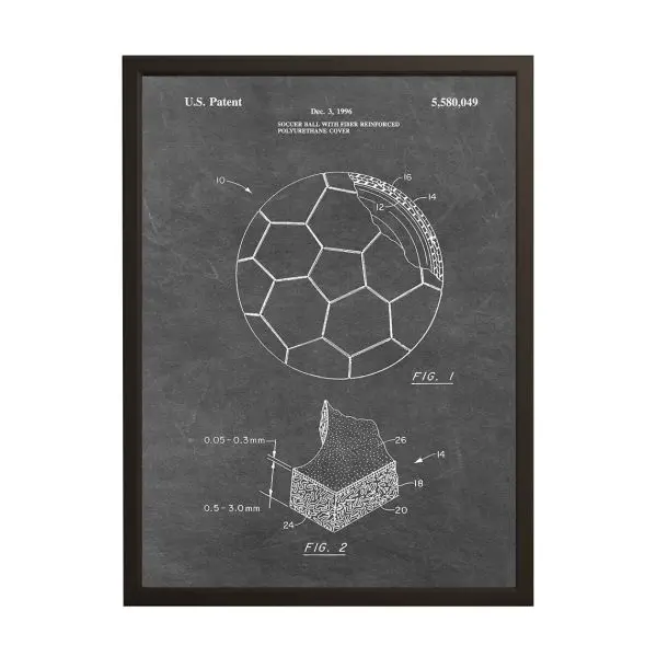 Patenttegning Plakat - Fodbold