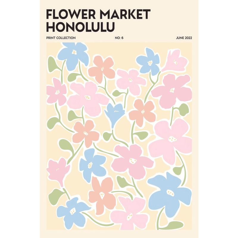 Plakat - Flower Market Honolulu