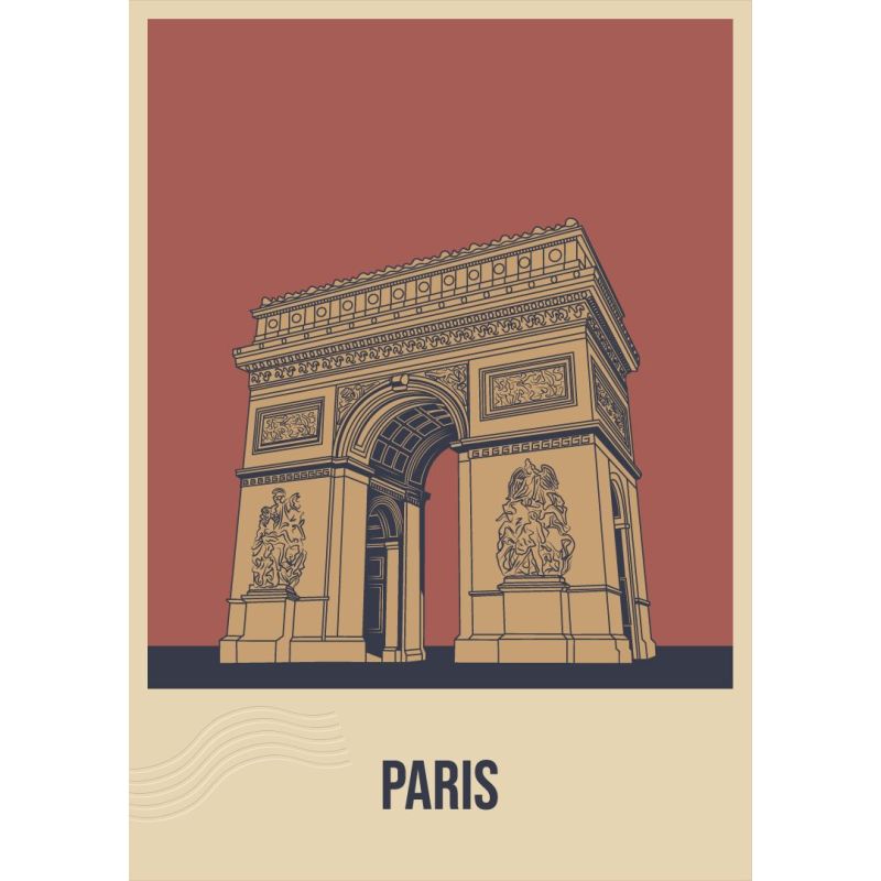 Arc de Triomphe Paris Plakat