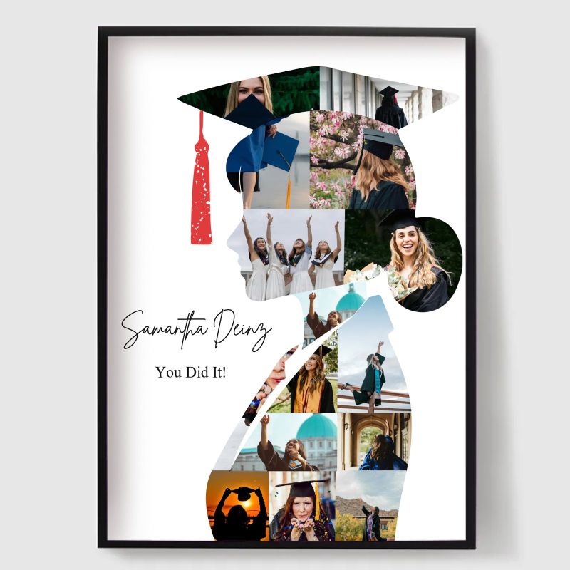 Personaliseret Plakat - Min Graduationsfotocollage