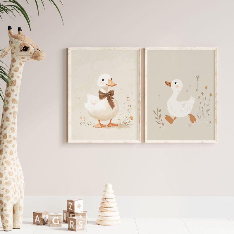 Poster - Duck Duo Delight / Set of 2
